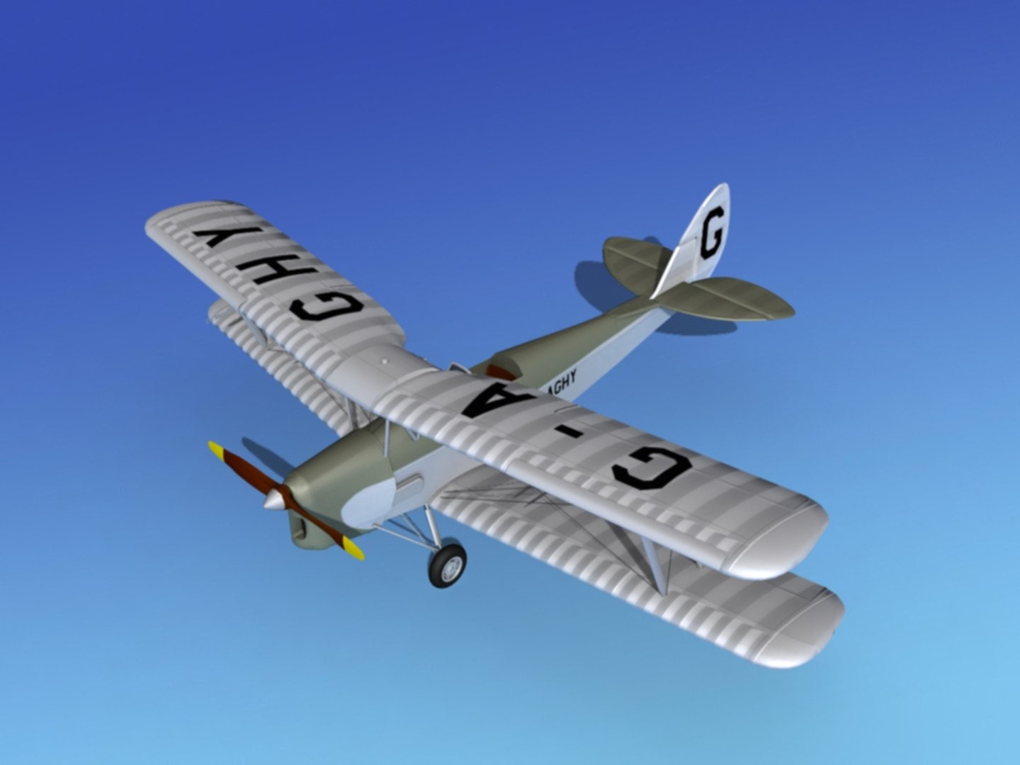 3d Model Tiger Moth