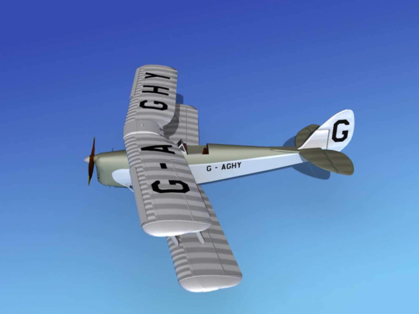 3d Model Tiger Moth