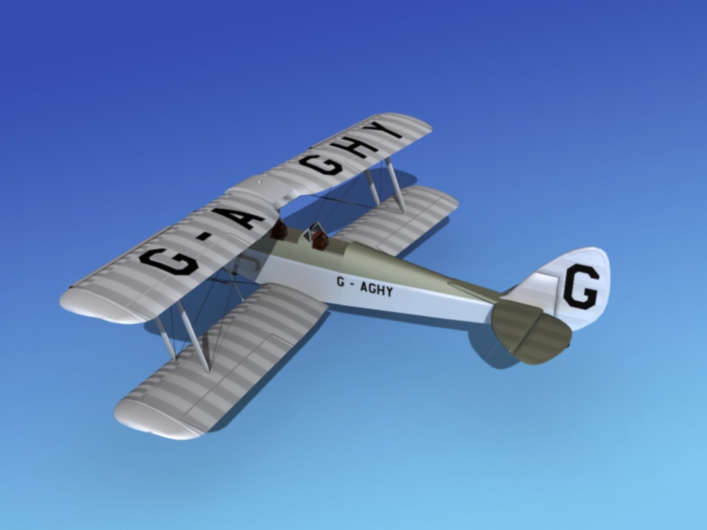 3d Model Tiger Moth