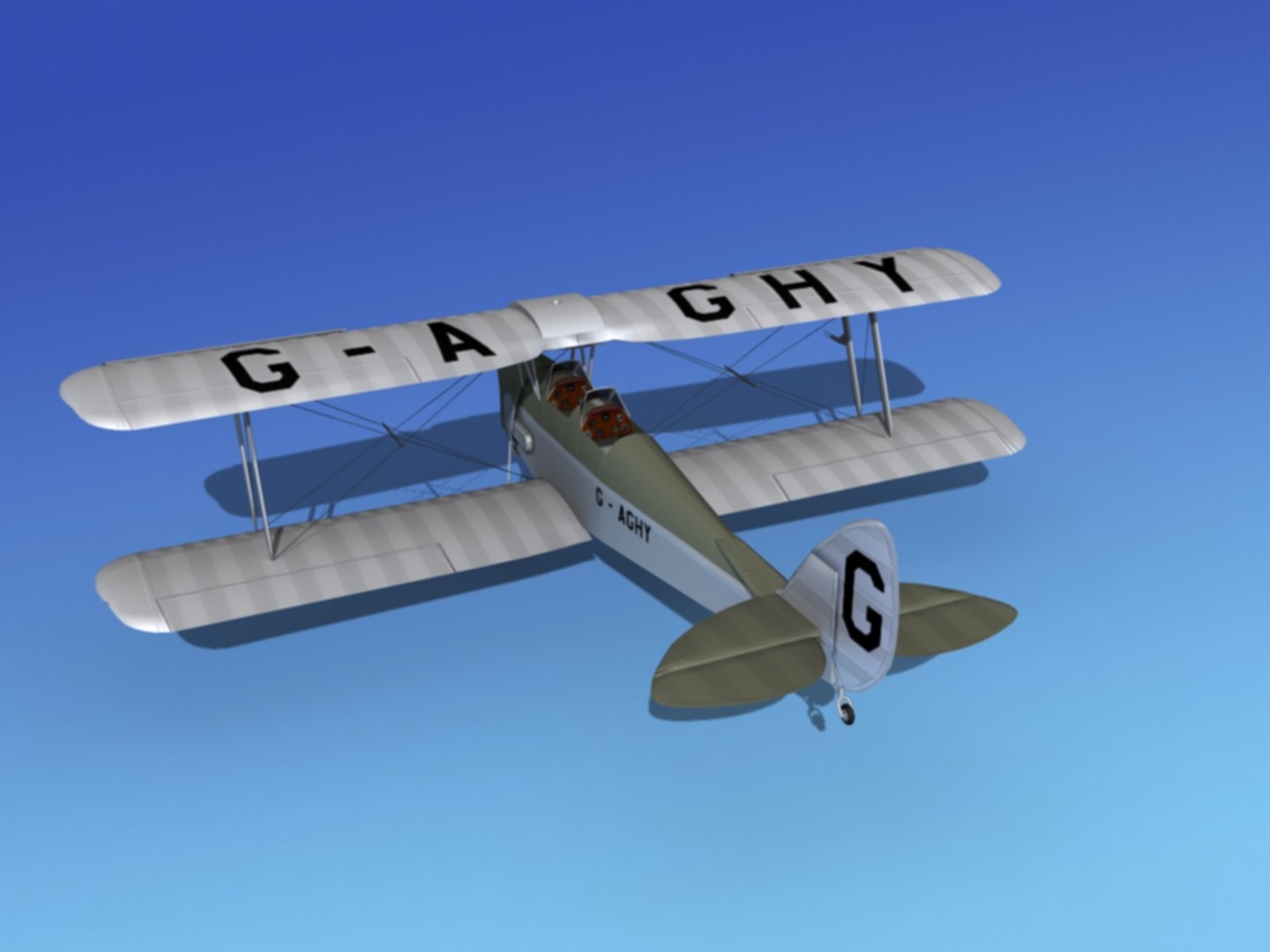3d Model Tiger Moth