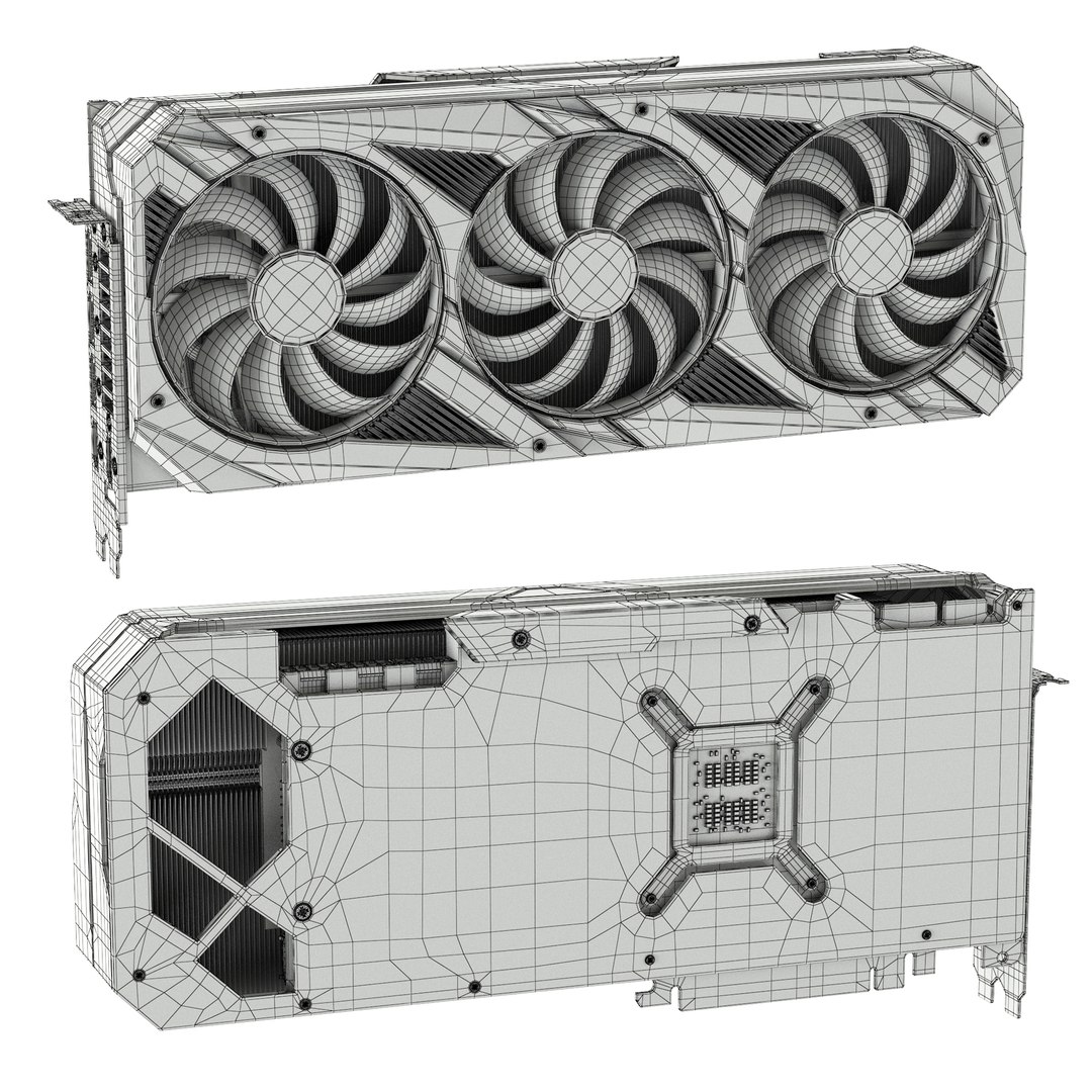 3D Model Asus Rog Strix RTX 3090 White - TurboSquid 2071089