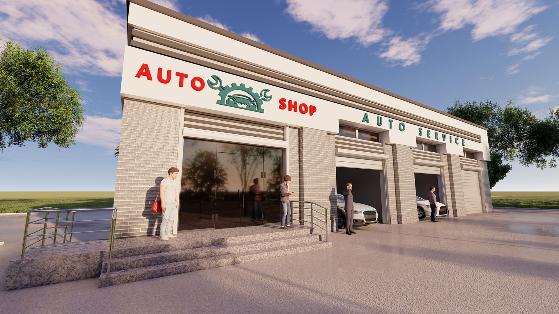 Car Service Auto Parts 3D Model - TurboSquid 1711969