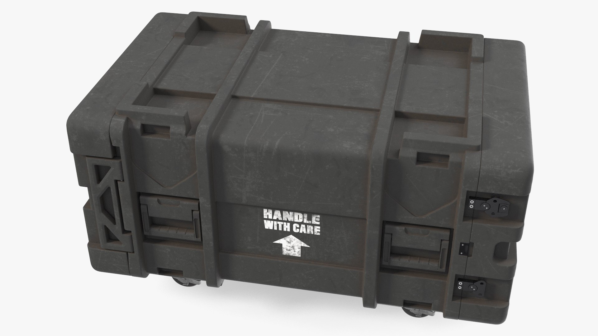 Wheeled Military Tough Storage Trunk Aged 3D - TurboSquid 2065263