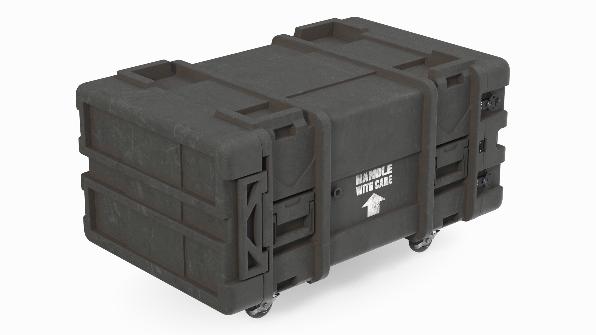 Wheeled Military Tough Storage Trunk Aged 3D - TurboSquid 2065263