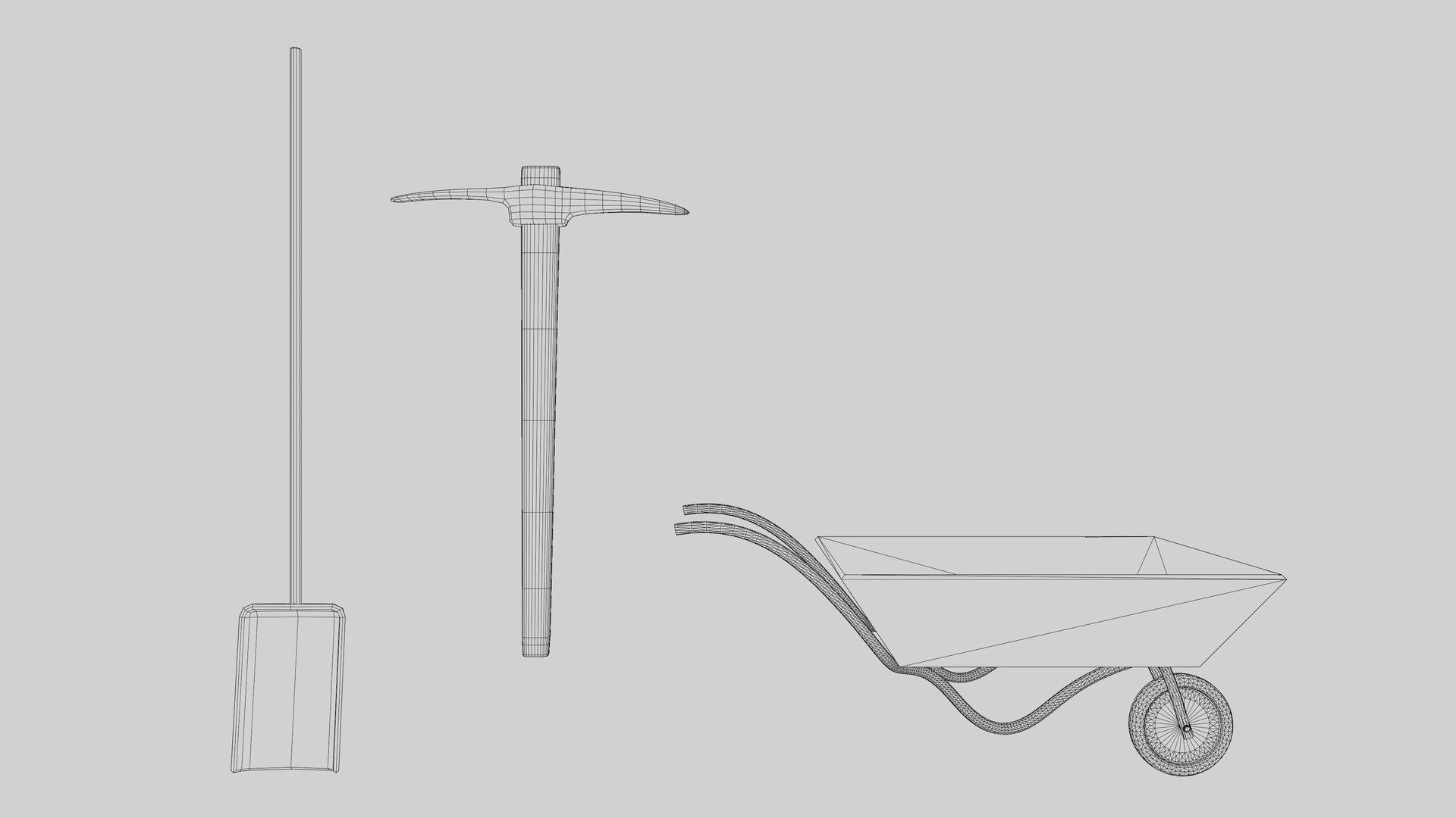 Digging Pack 3D Model - TurboSquid 2209985