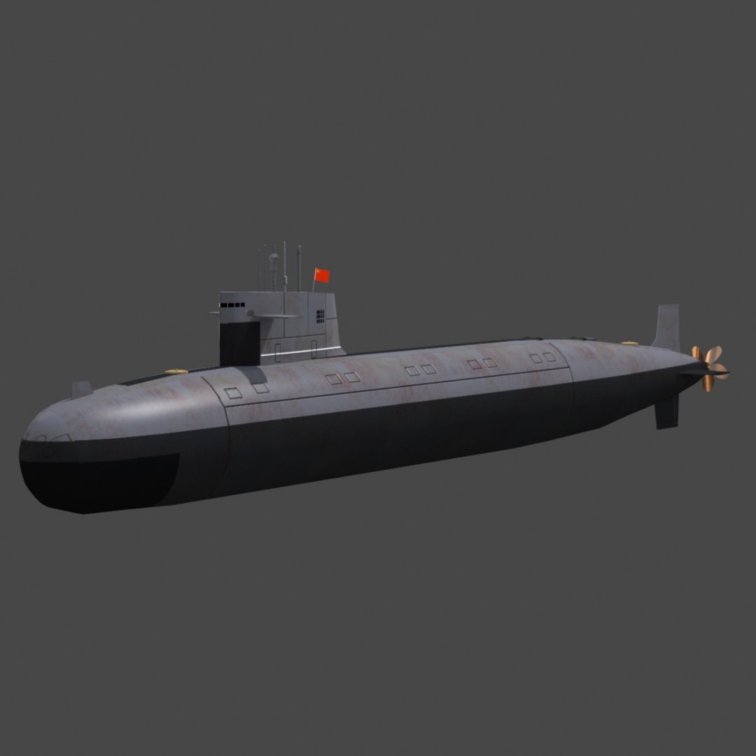 3d модель Chinese Type 091 Han Class Nuclear Submarine Turbosquid 1997377