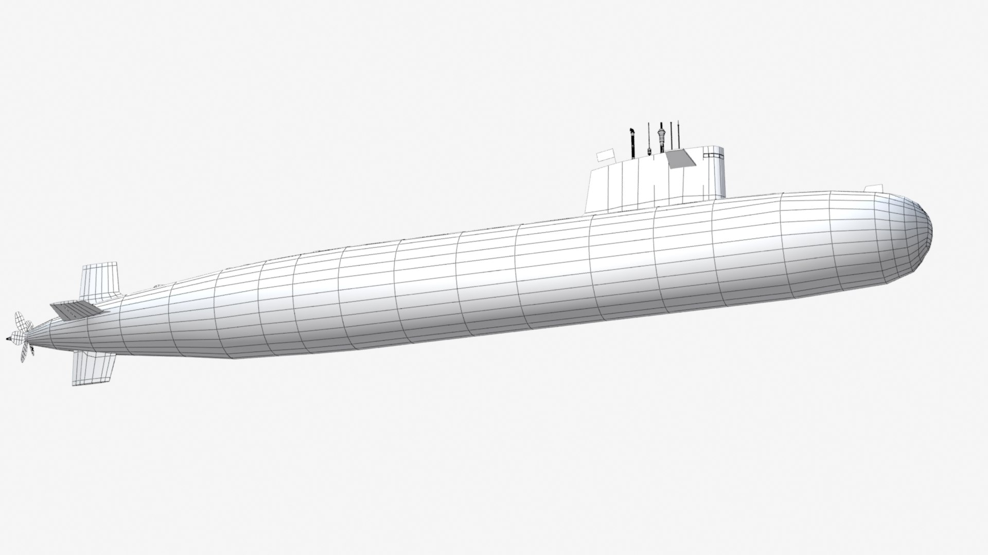 3D Chinese Type 091 Han Class Nuclear Submarine - TurboSquid 1997377