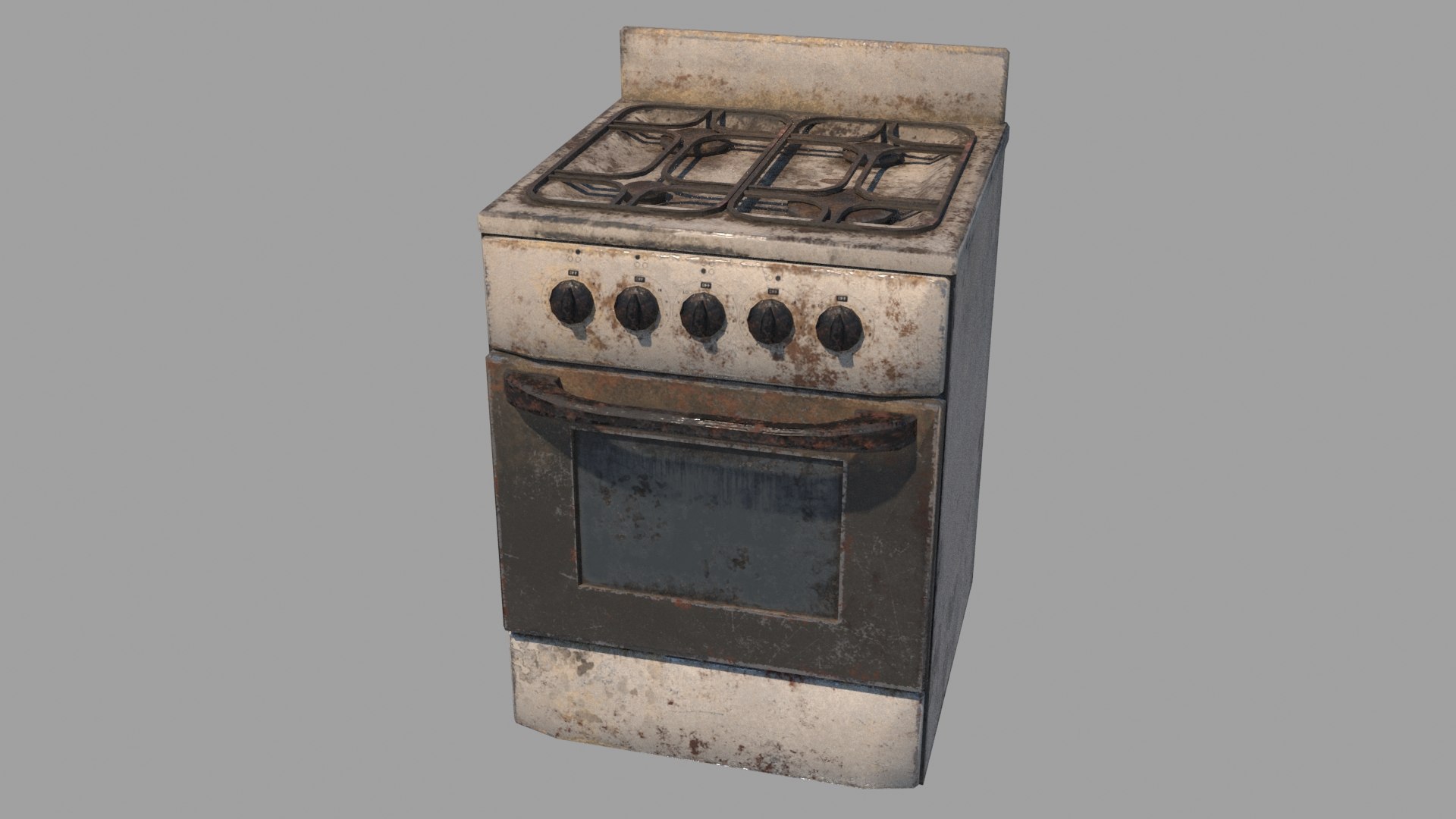 Abandoned Stove 3D Model - TurboSquid 1574525