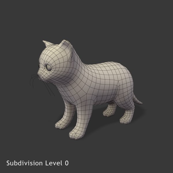 3d kitten animations rig