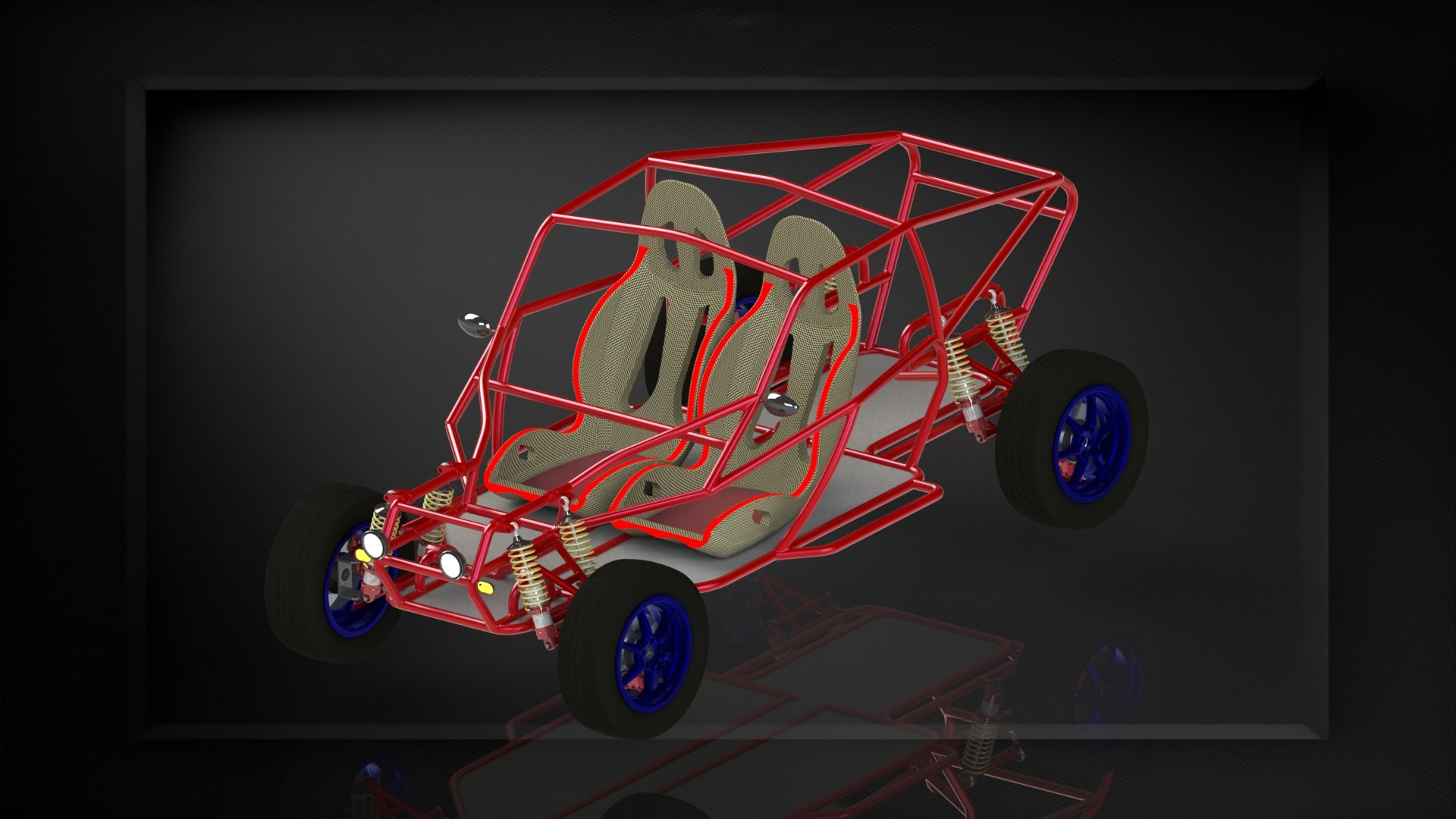3D Buggy Frame Design - TurboSquid 2354907