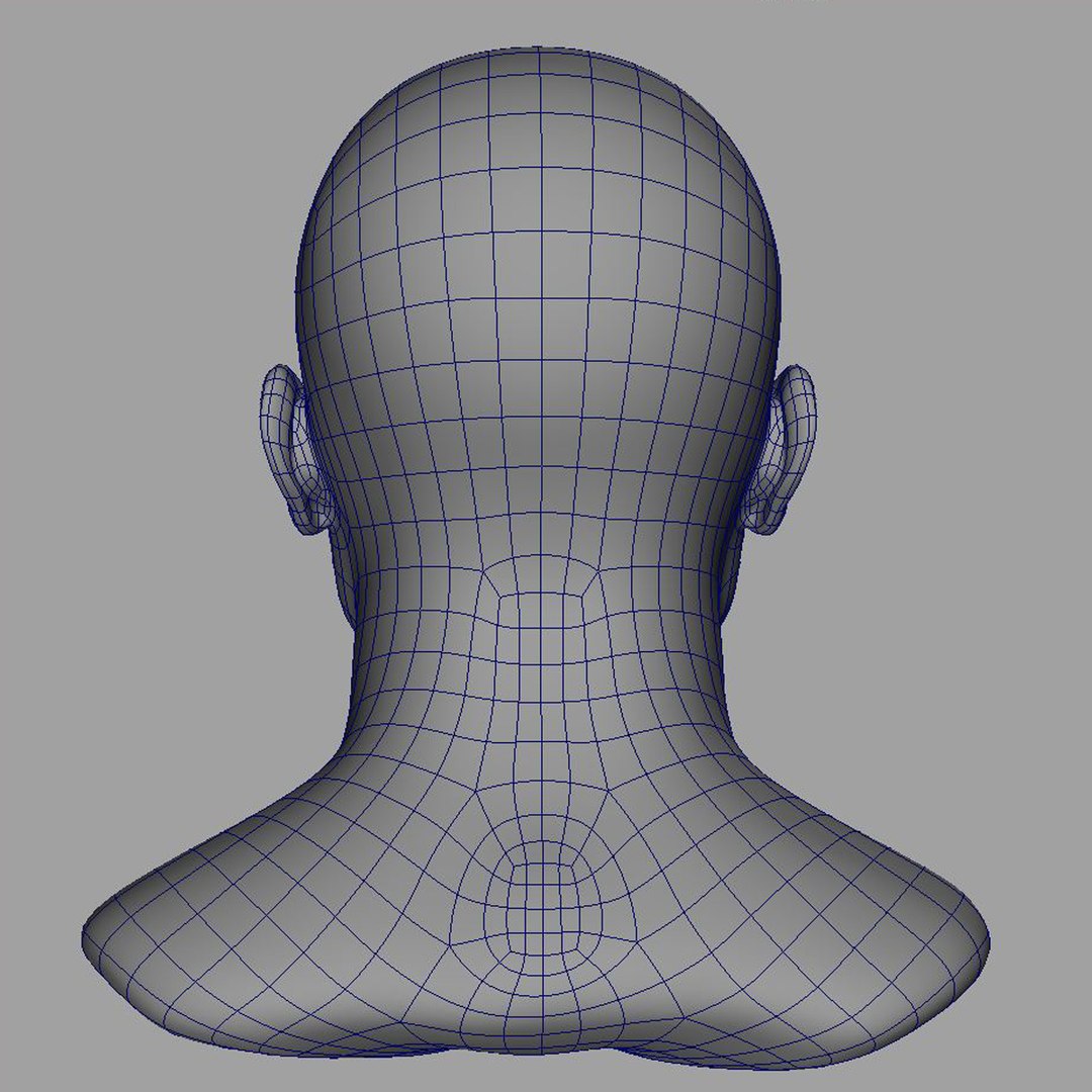 obj human male head