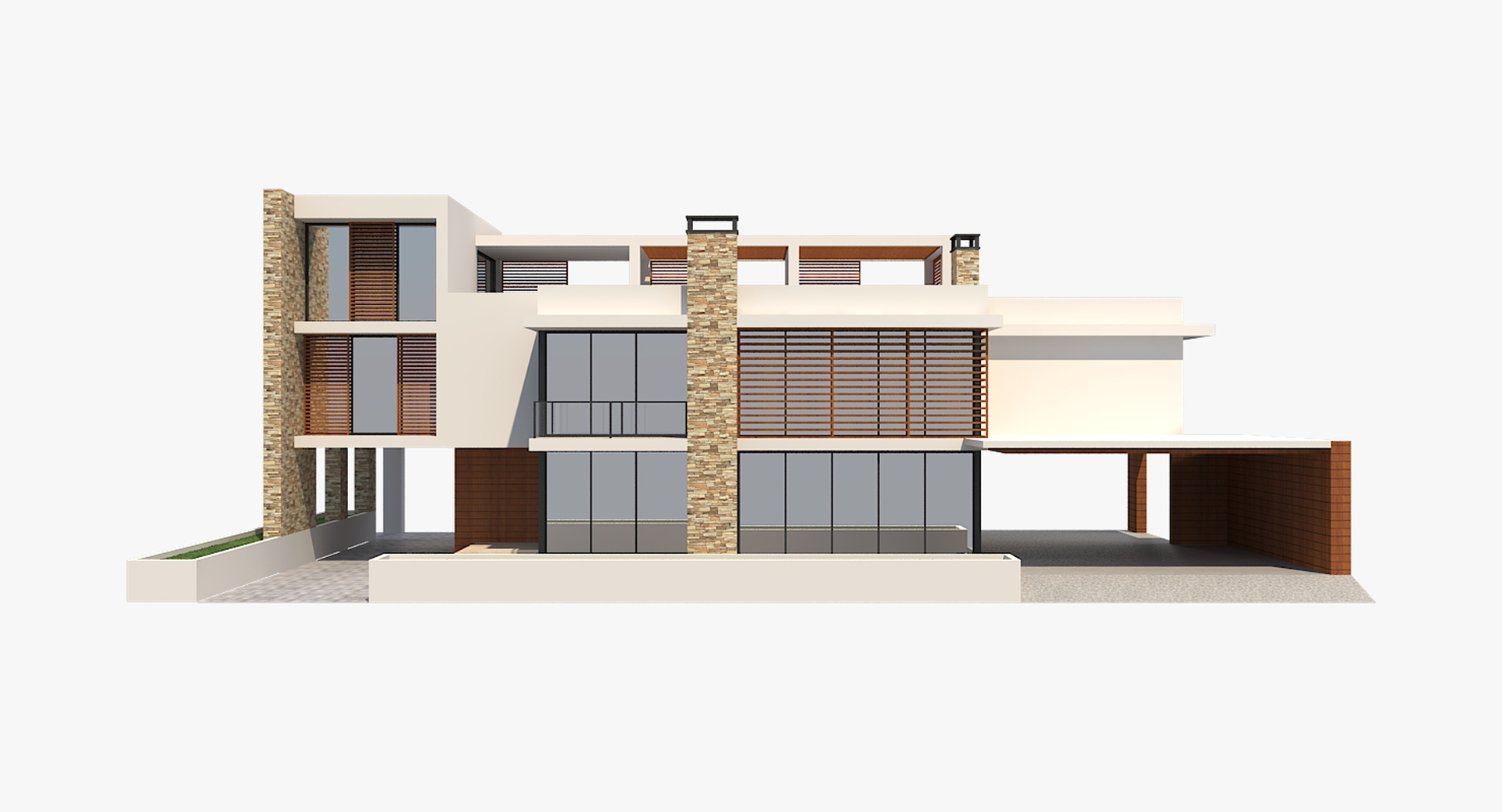 3D House Modern Model - TurboSquid 1368285