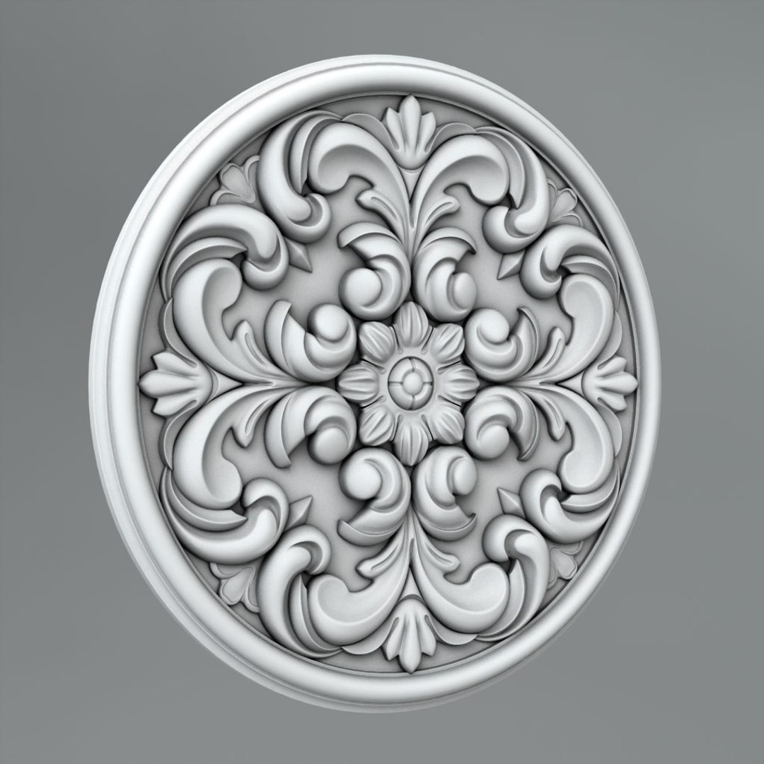 3d Classical Decoration Ornamental Model