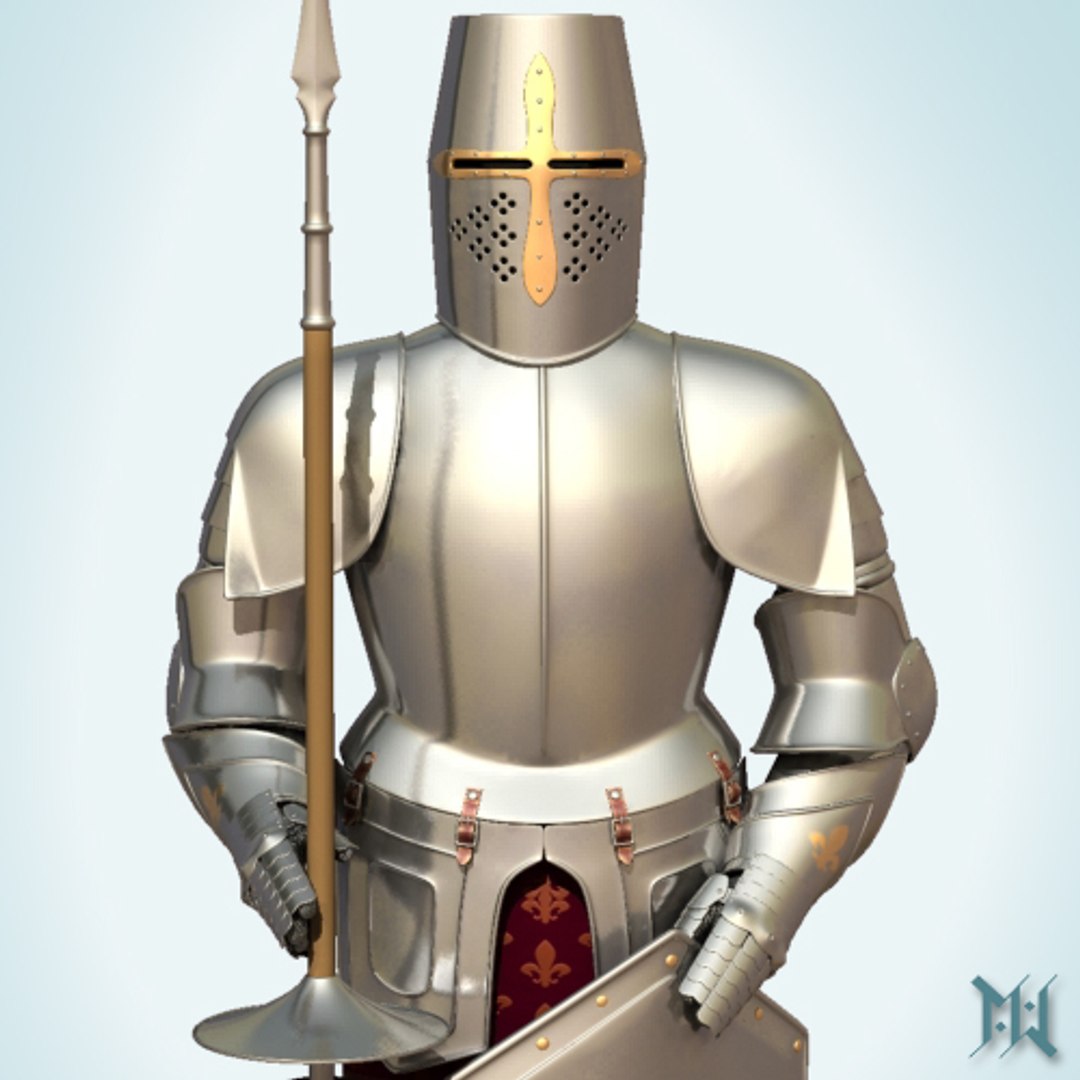 Medieval German Armour 3d Model