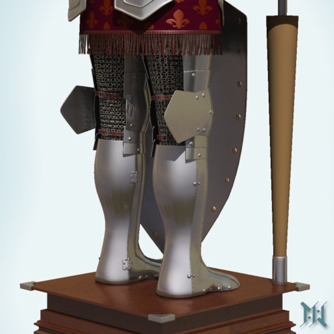 Medieval German Armour 3d Model