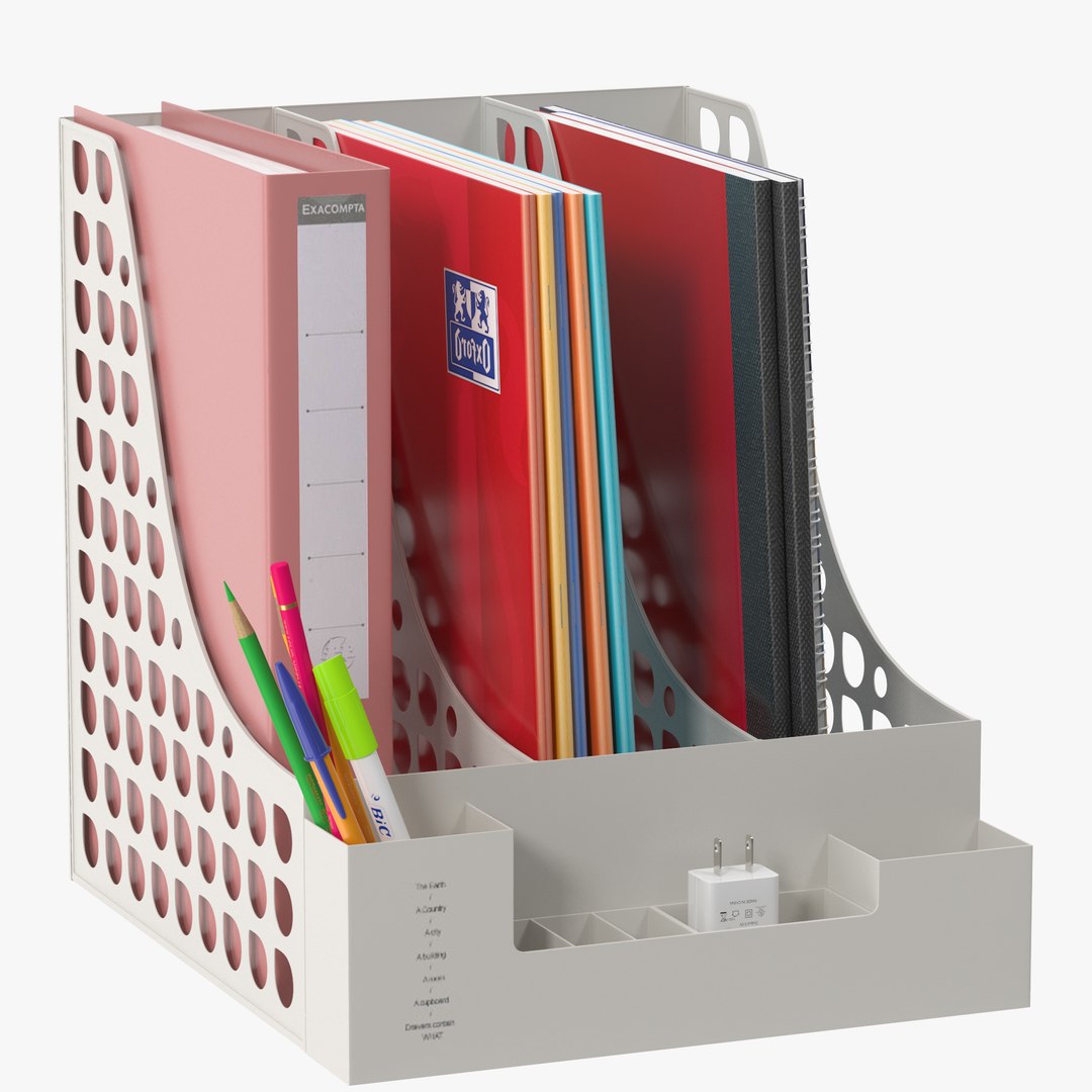 3D Document Organizer Model - TurboSquid 1618360