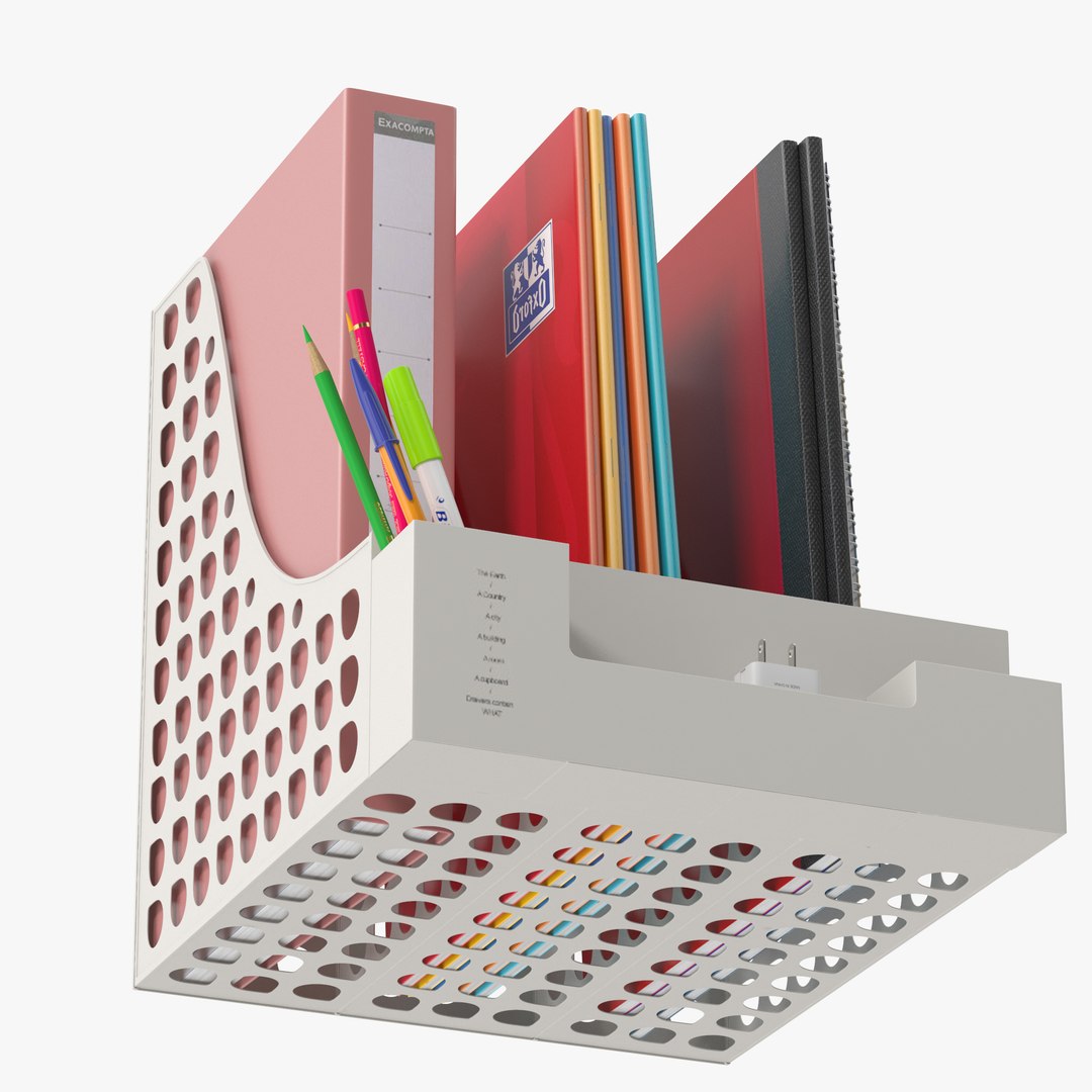 3D Document Organizer Model - TurboSquid 1618360