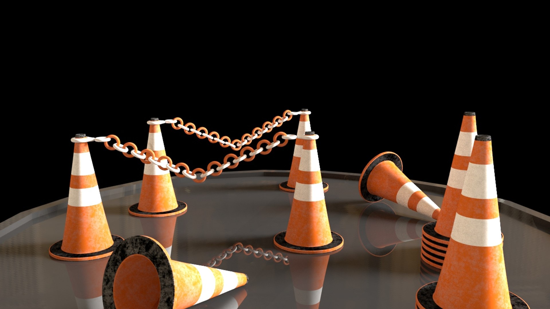 3D Traffic Cones - TurboSquid 1426250