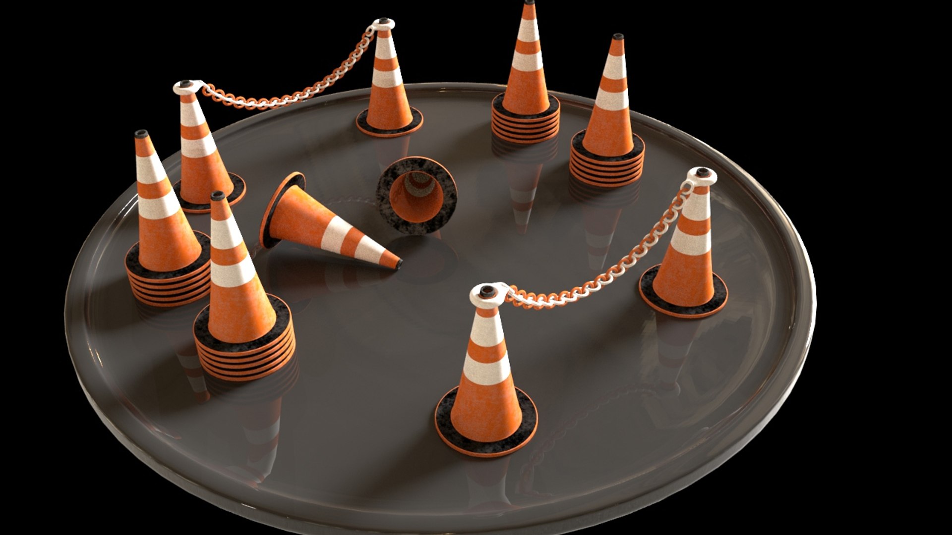 3D Traffic Cones - TurboSquid 1426250
