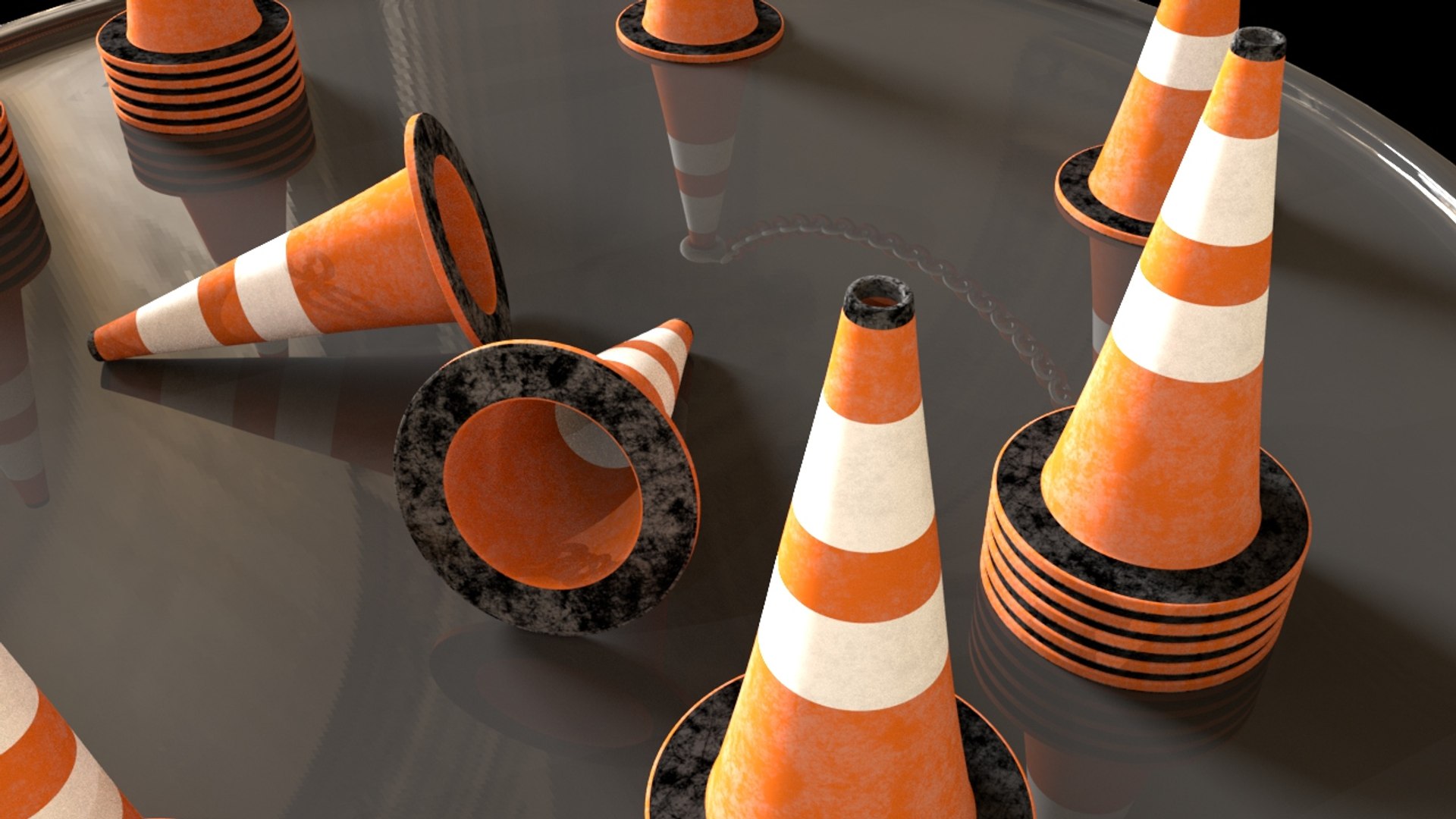 3D Traffic Cones - TurboSquid 1426250