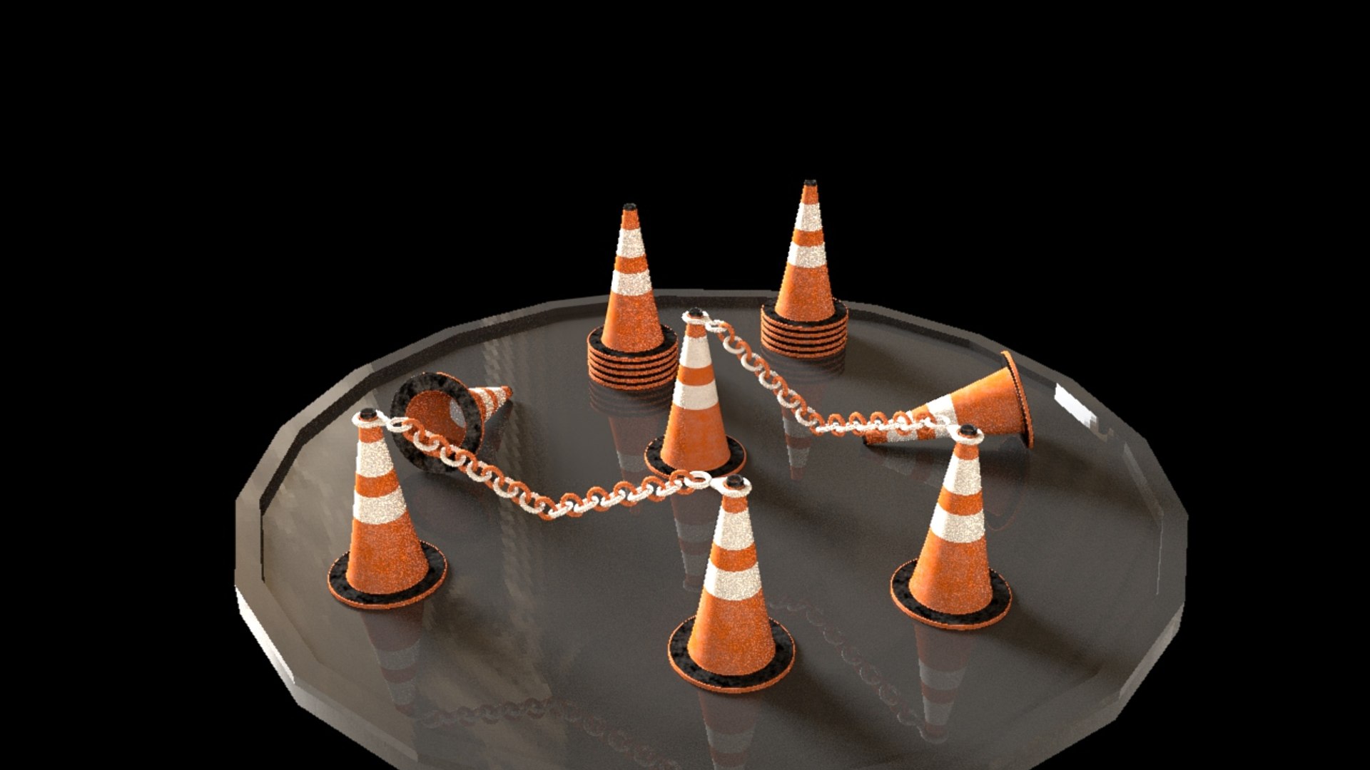 3D Traffic Cones - TurboSquid 1426250