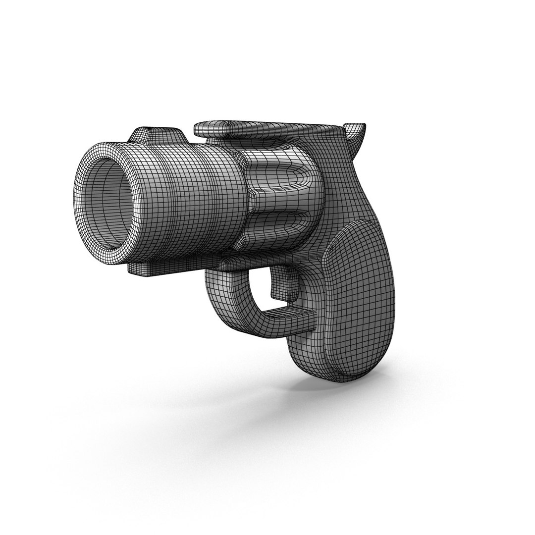 Cartoon Revolver 3D Model - TurboSquid 1522978