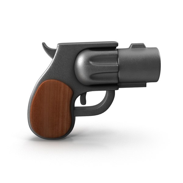 Cartoon revolver 3D model - TurboSquid 1522978