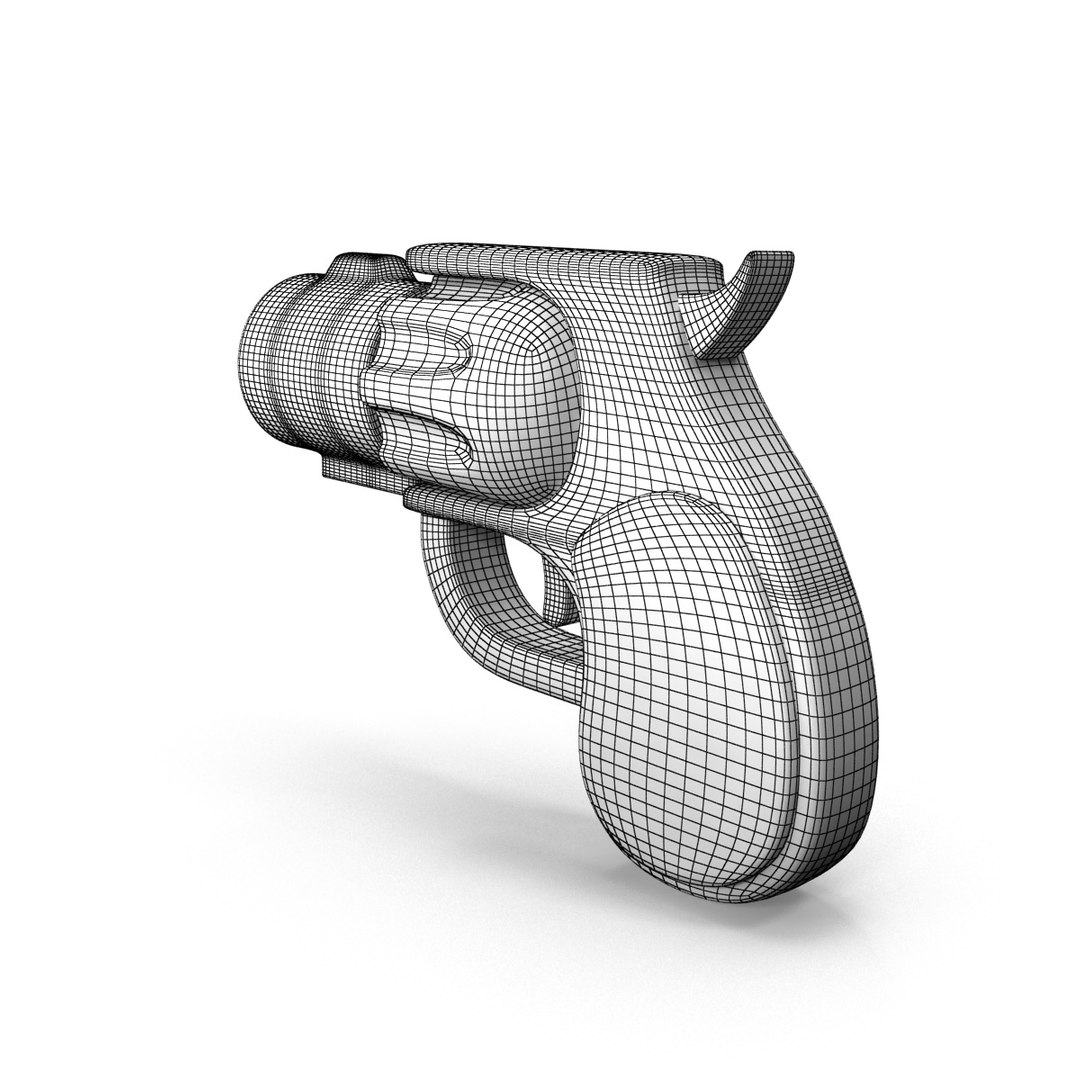Cartoon Revolver 3D Model - TurboSquid 1522978