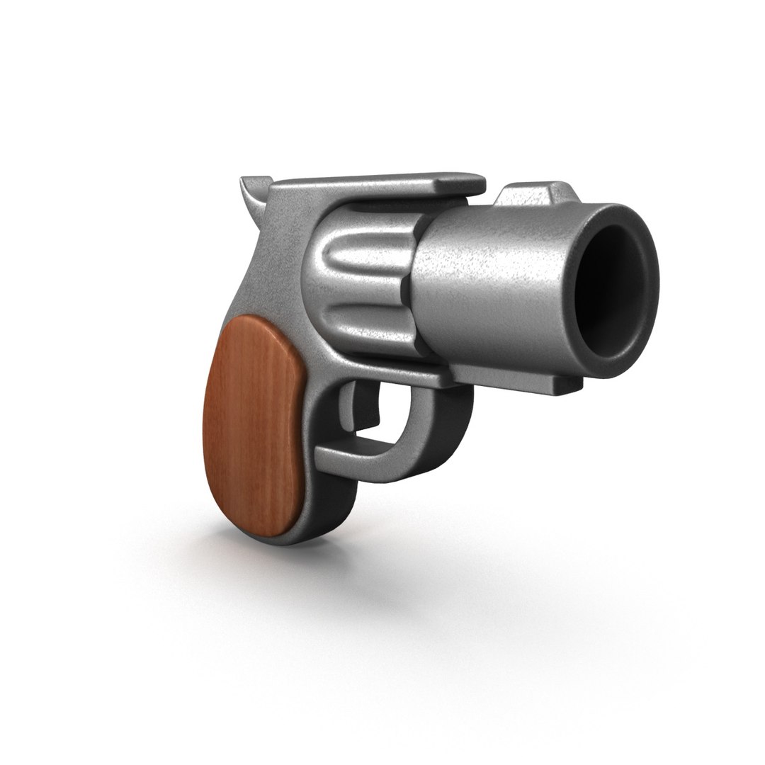 Cartoon Revolver 3D Model - TurboSquid 1522978