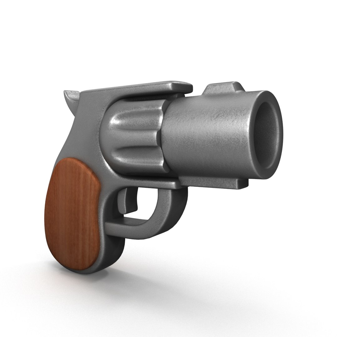Cartoon Revolver 3D Model - TurboSquid 1522978