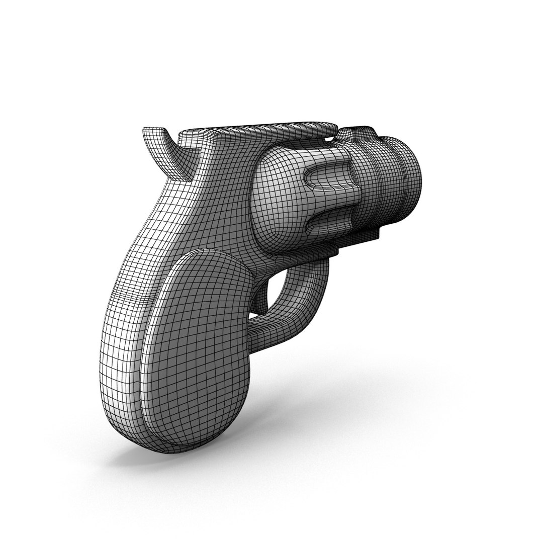 Cartoon Revolver 3D Model - TurboSquid 1522978