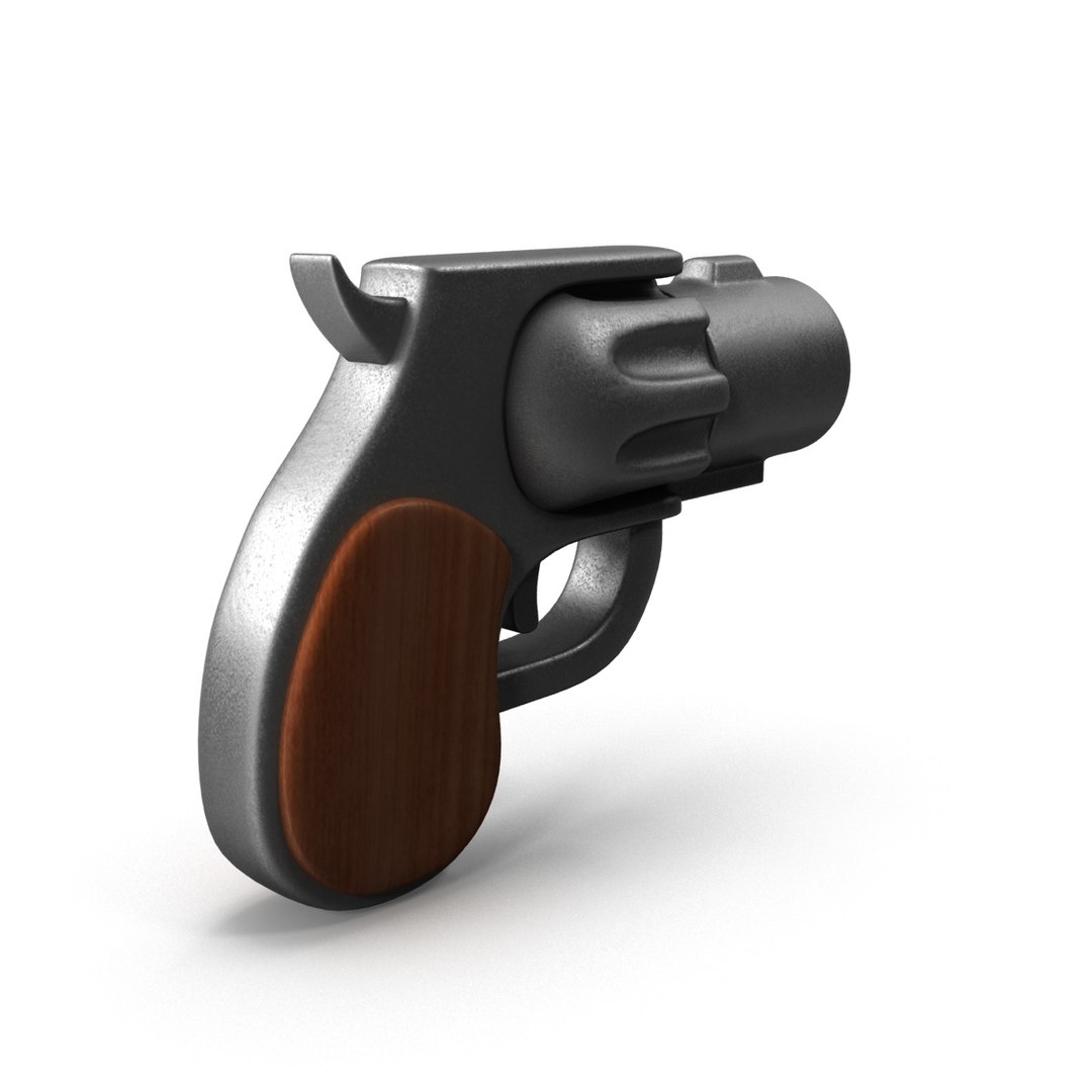 Cartoon Revolver 3D Model - TurboSquid 1522978