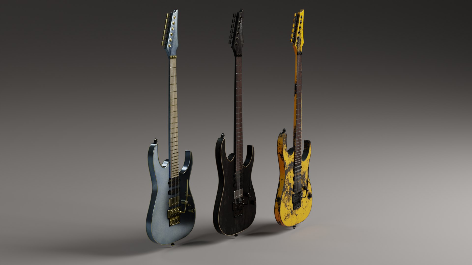 3D Electric Guitar Superstrat - TurboSquid 2154811