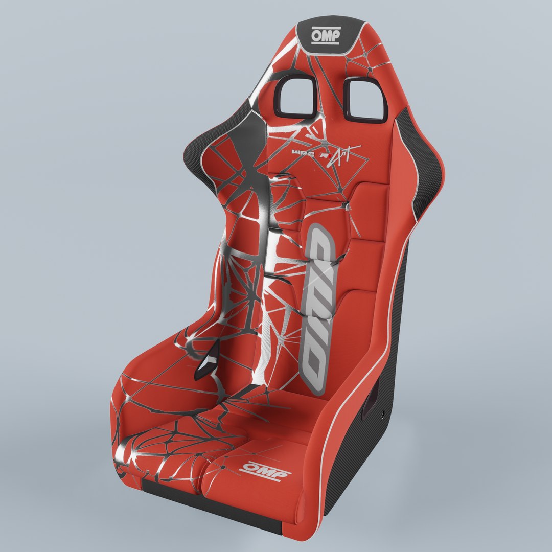 3D OMP WRC-R ART Racing Seat Red Model - TurboSquid 1793894
