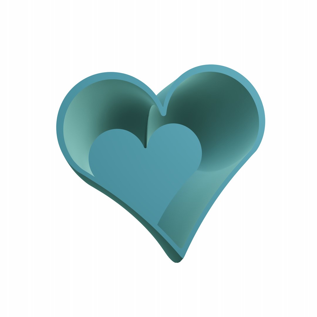 Valentine Heart Vase Decor 3D - TurboSquid 2178433