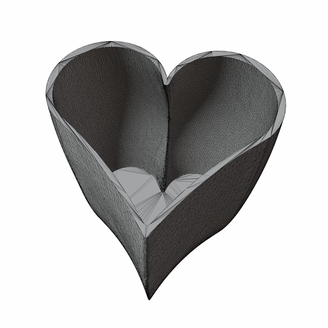 Valentine Heart Vase Decor 3D - TurboSquid 2178433