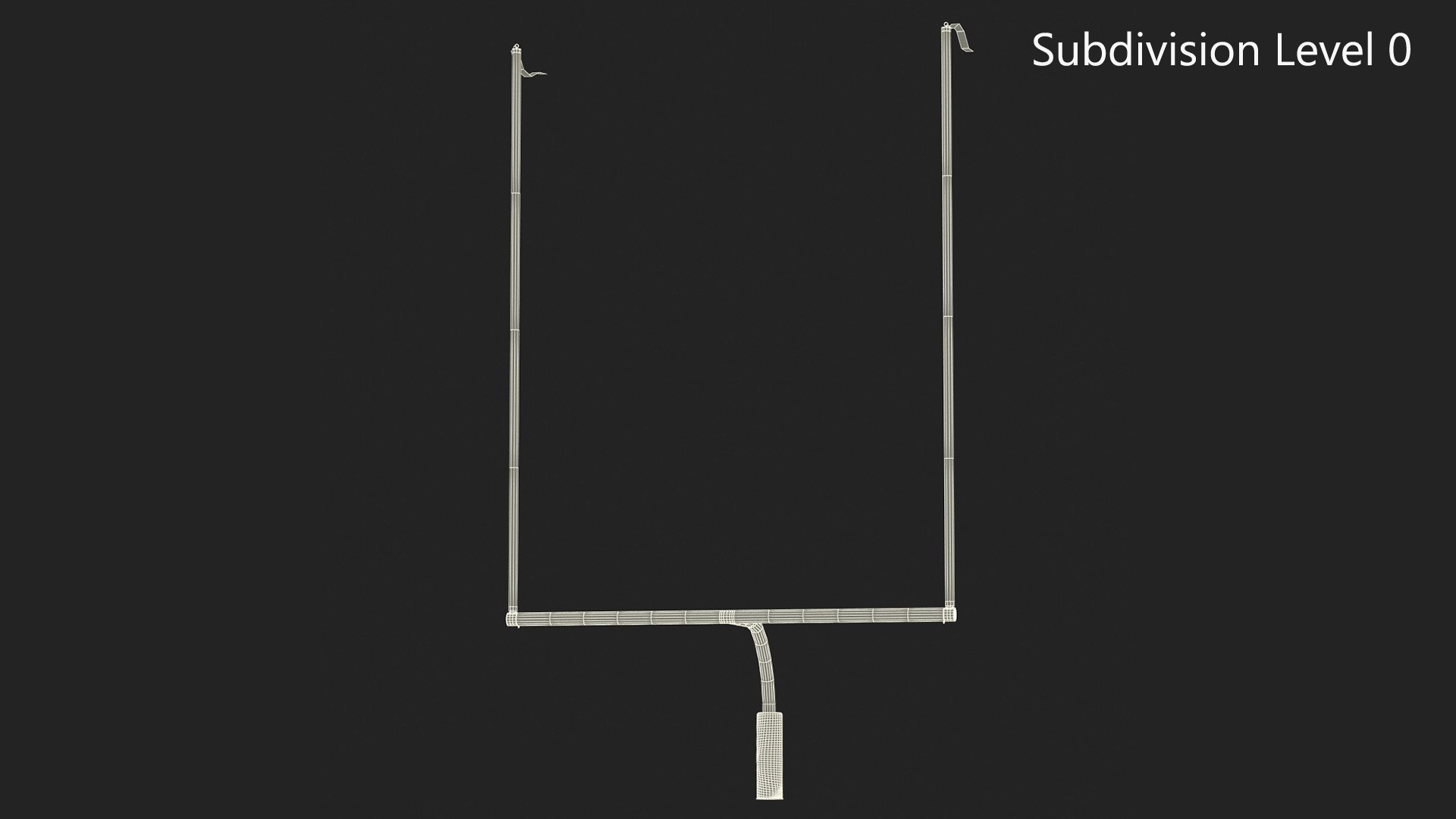 3D Model American Football Goal Posts - TurboSquid 2246794