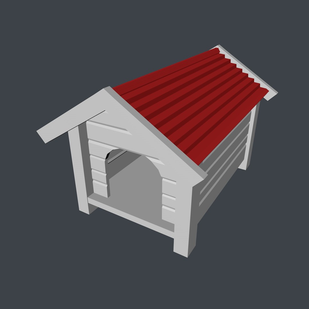 3D dog house model - TurboSquid 1450913