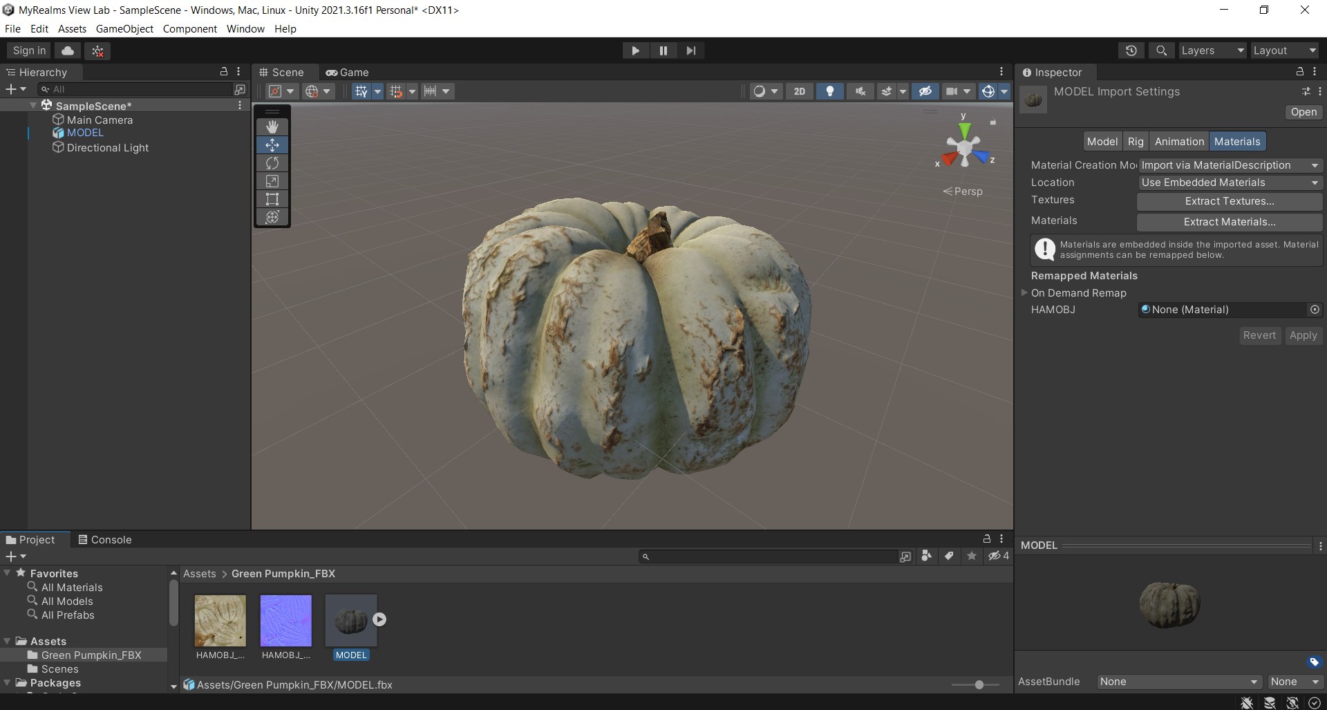 3D Green Pumpkin Scan - TurboSquid 2077674