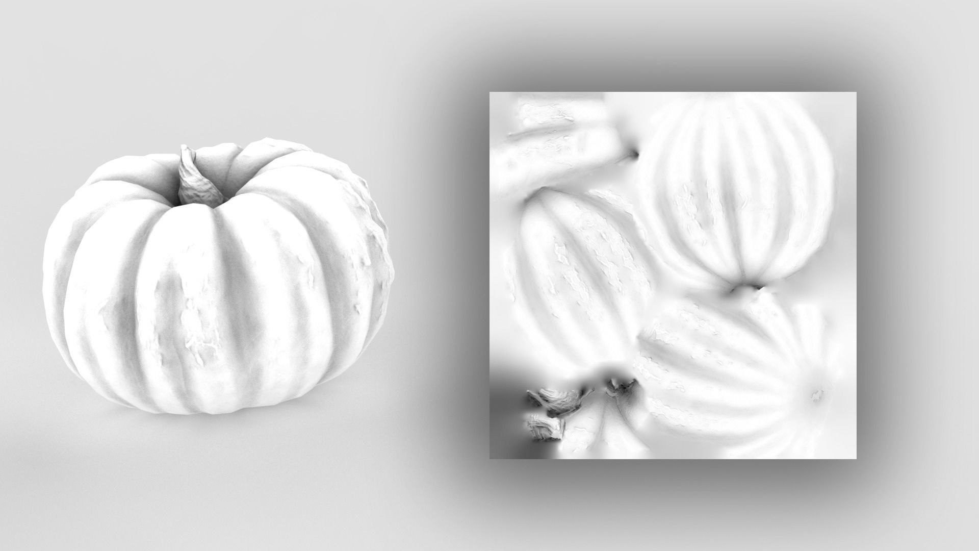 3D Green Pumpkin Scan - TurboSquid 2077674