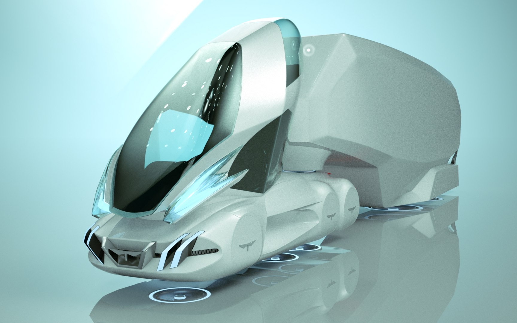 3D 5 In 1 Cheap And Cool Hover Truck Collection - TurboSquid 2185580