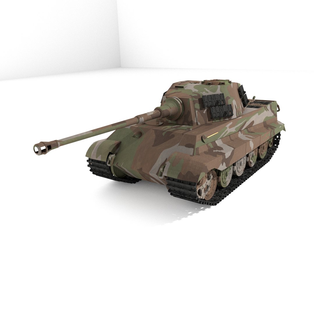 3D Tiger 2 Tank Model - TurboSquid 1180258