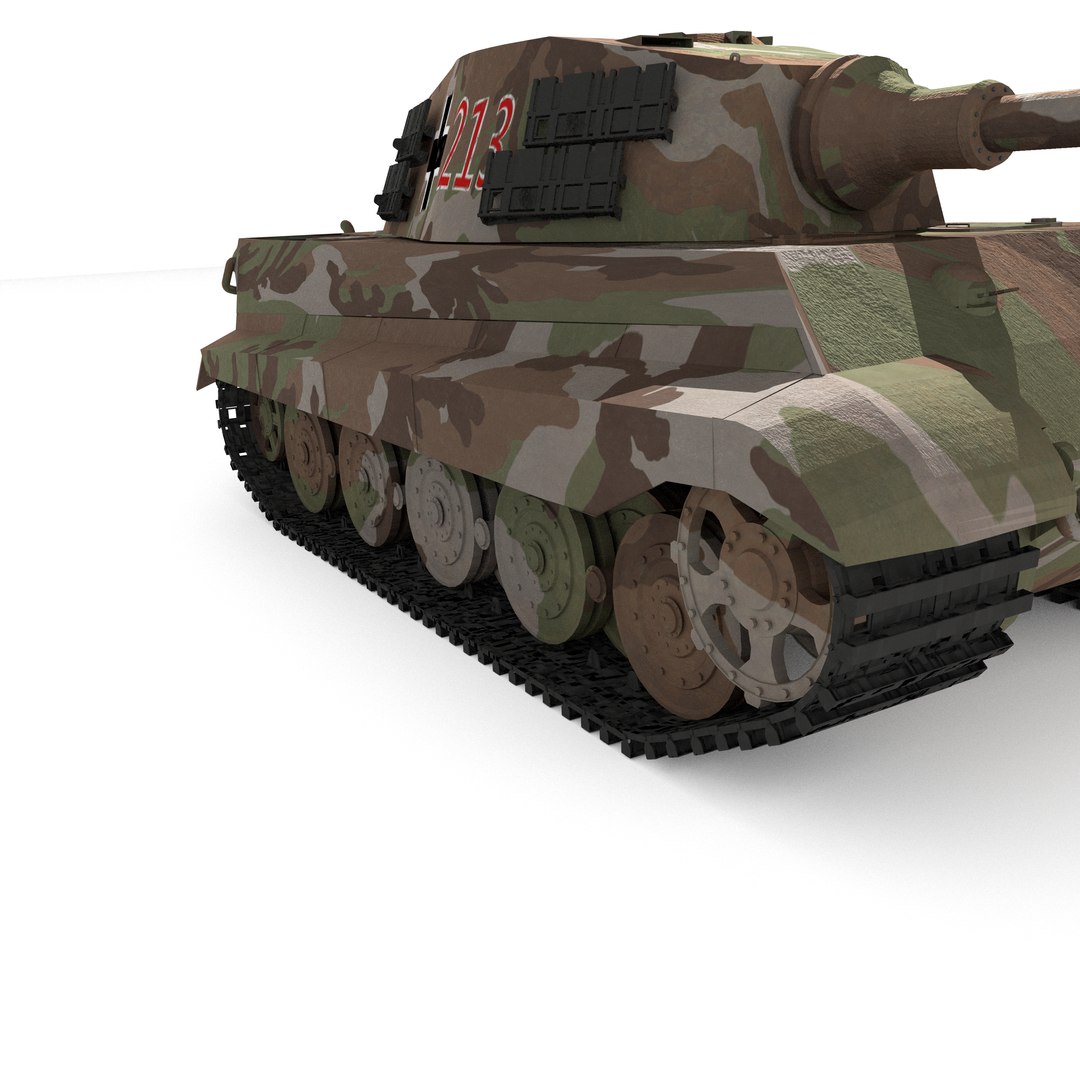 3D Tiger 2 Tank Model - TurboSquid 1180258
