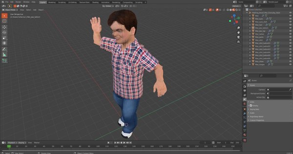 modelo 3d Hombre Enano Caminando Estilo Cotidiano - TurboSquid 2214283