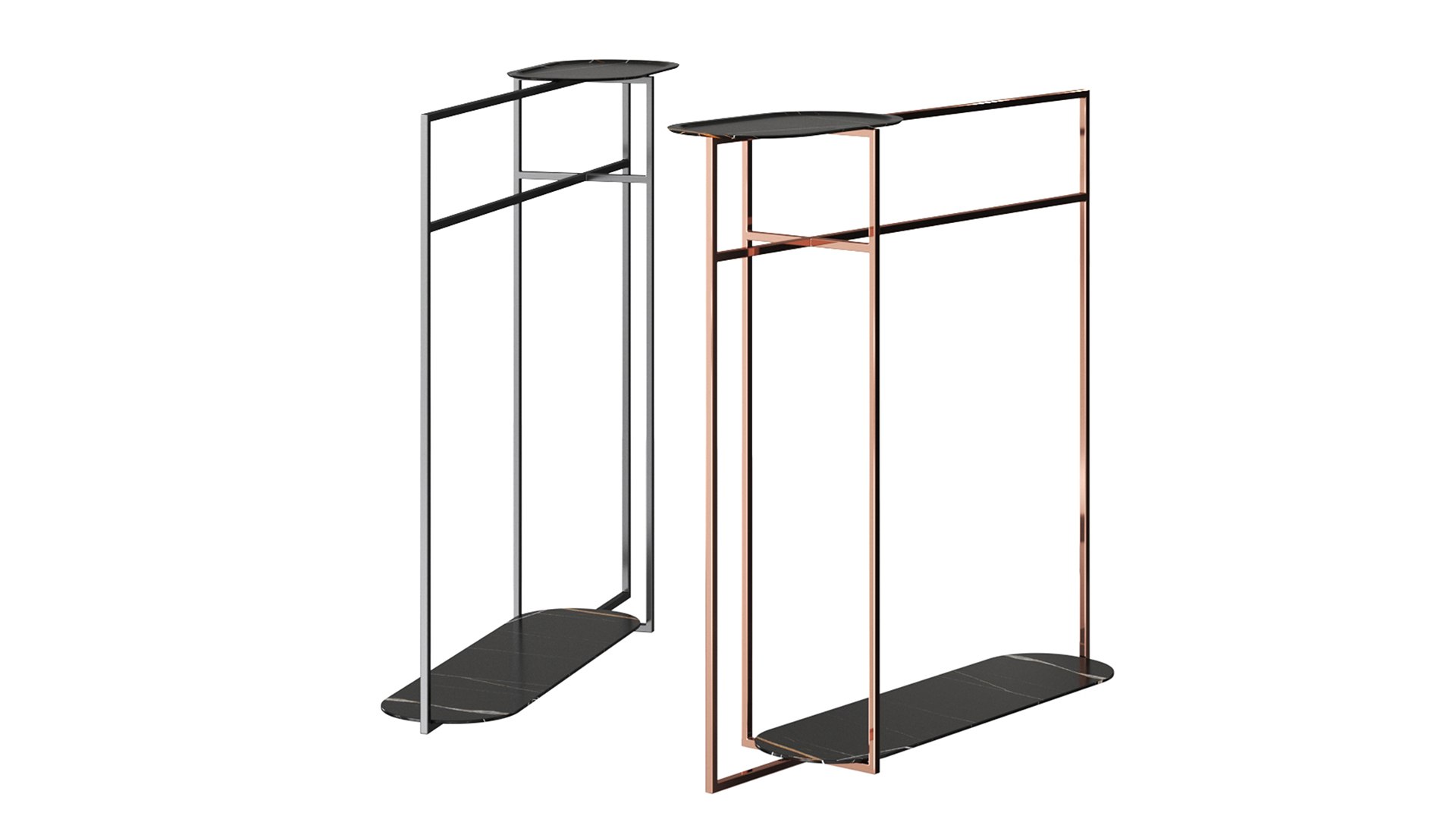 Salvatori Anima Towel Rack Standing By Yabu Pushelberg 3D Model ...