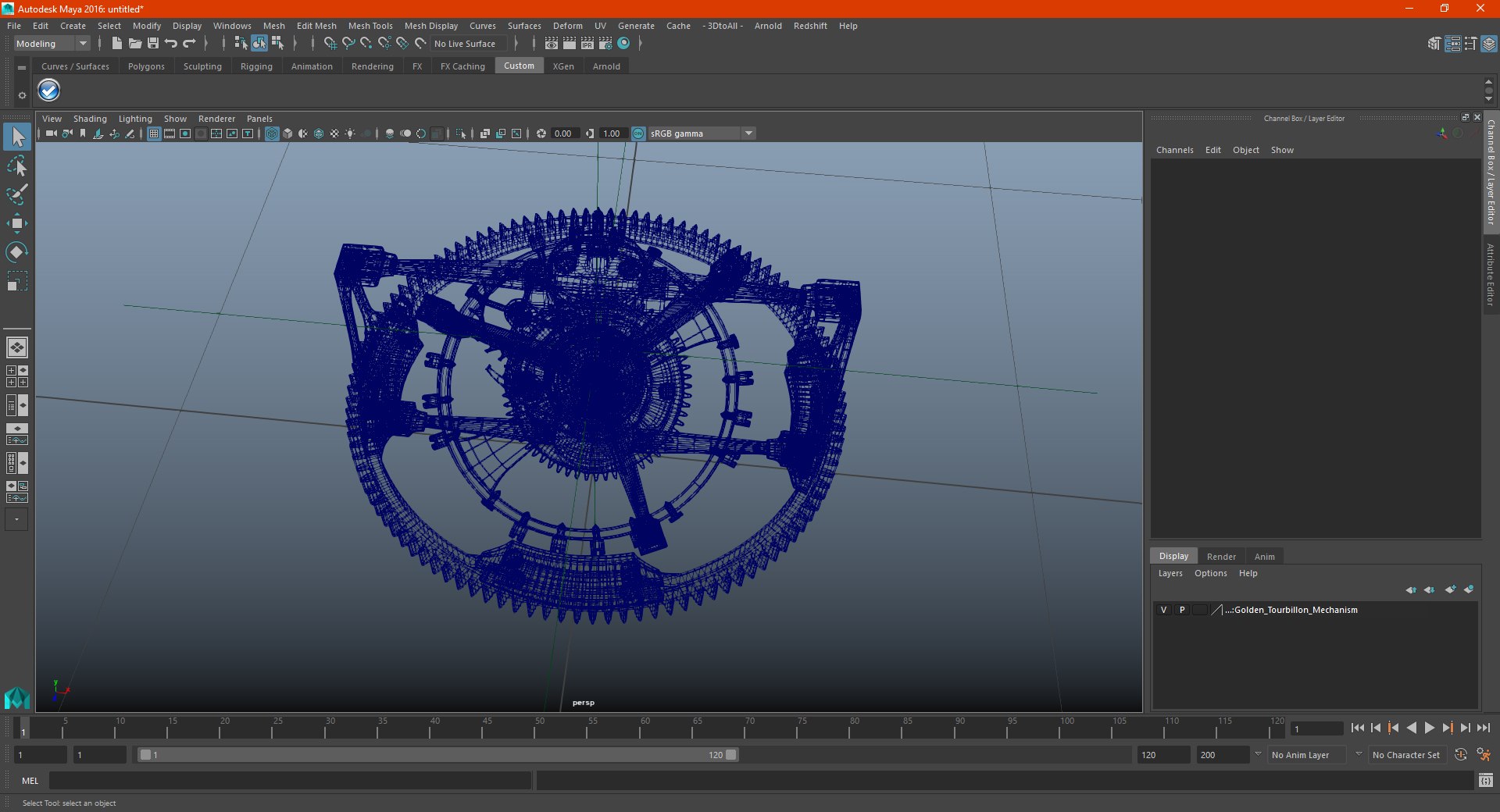 Free 3D golden tourbillon mechanism - TurboSquid 1560730