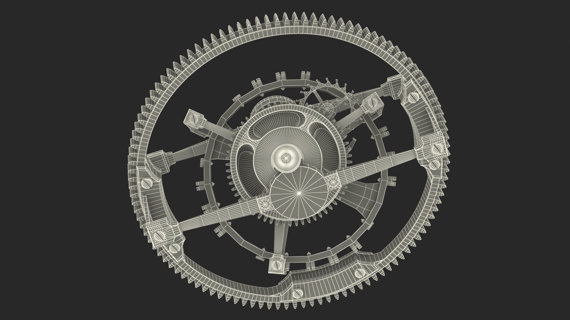 Free 3D golden tourbillon mechanism - TurboSquid 1560730