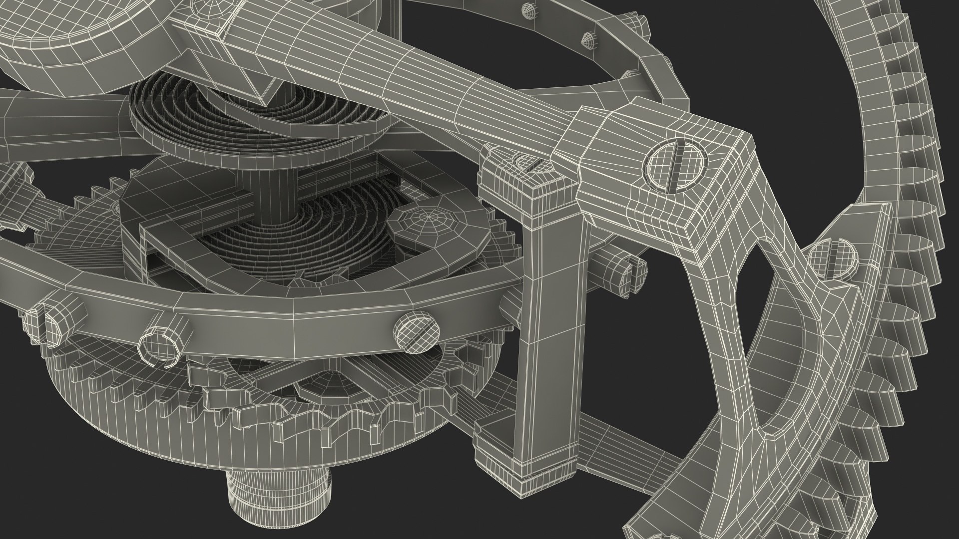 Free 3D golden tourbillon mechanism - TurboSquid 1560730