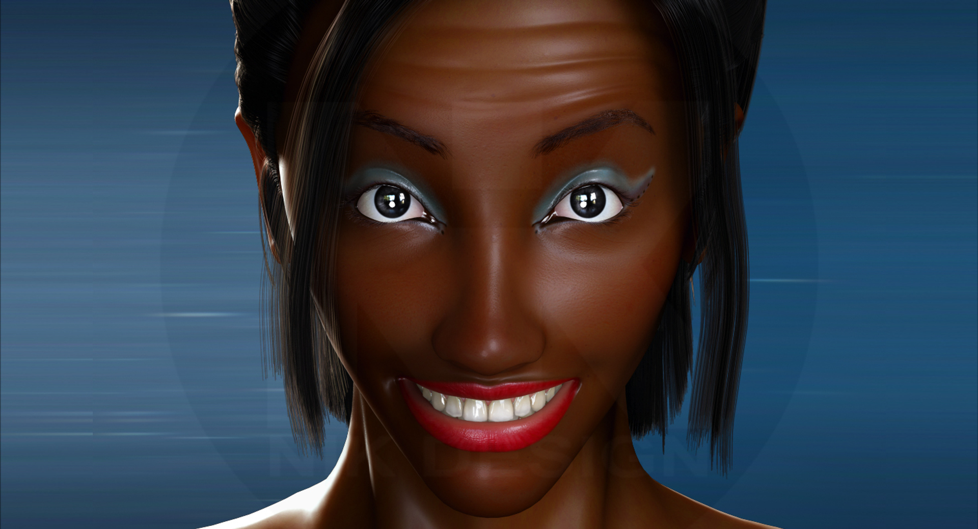 3 Face Nia 2head 3d Model