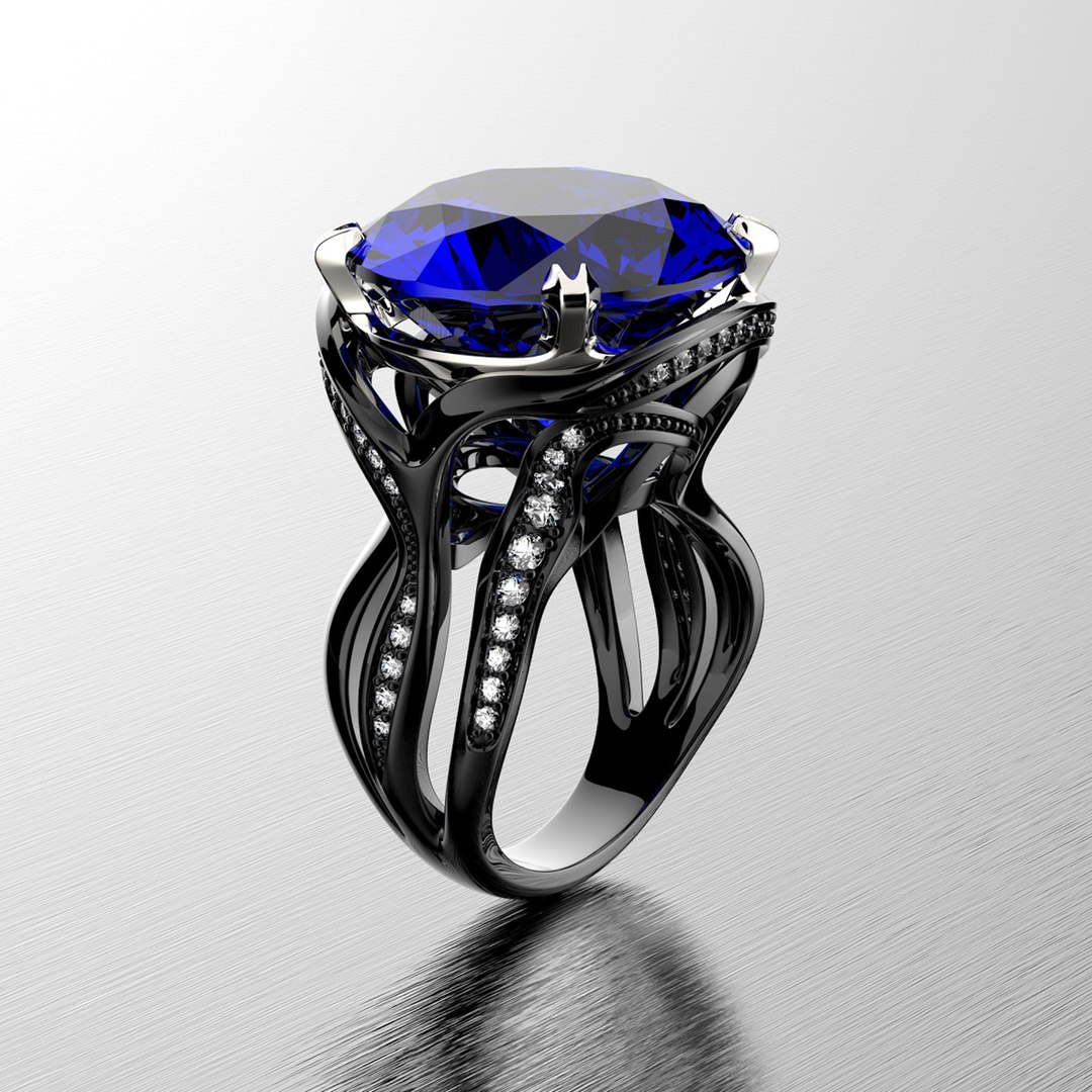 3D Jewelry Fashion Ring With Gem Octopus 0120 3dm Stl Fbx - TurboSquid ...